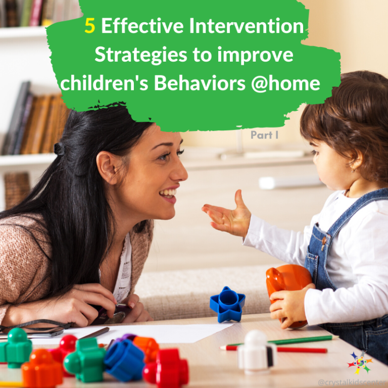 5 Effective Intervention Strategies to improve children's behavior at ...
