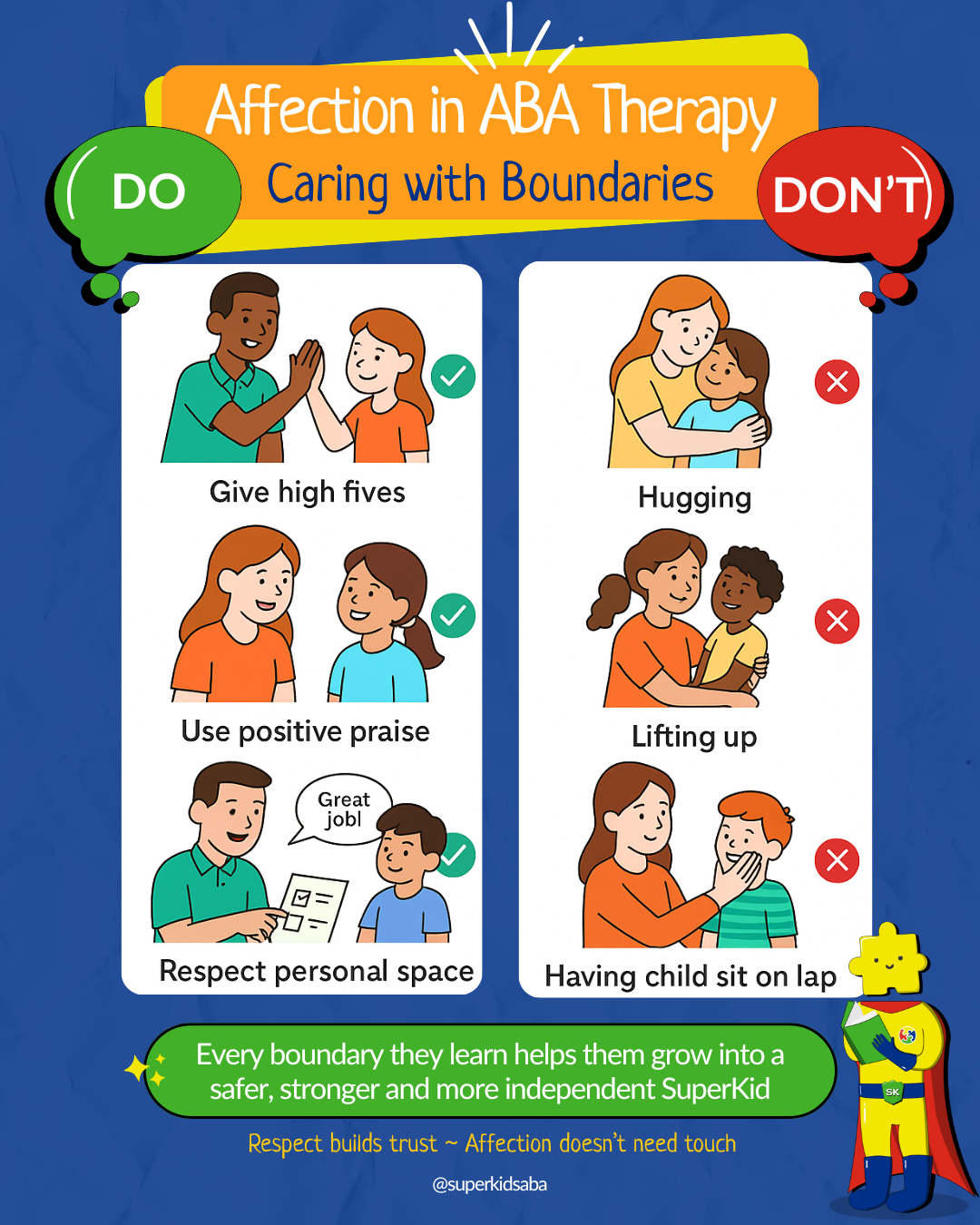 Purposeful Kindness: Why Affection in ABA Builds Independence - Super Kids ABA Center